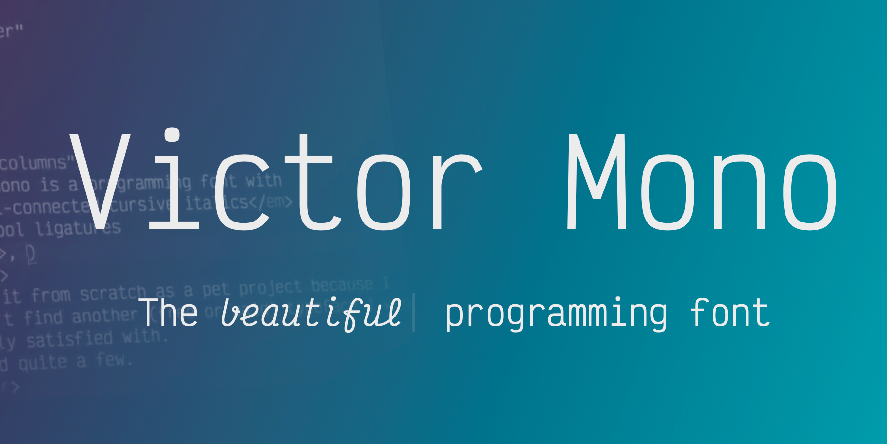 Victor Mono - Website Hunt