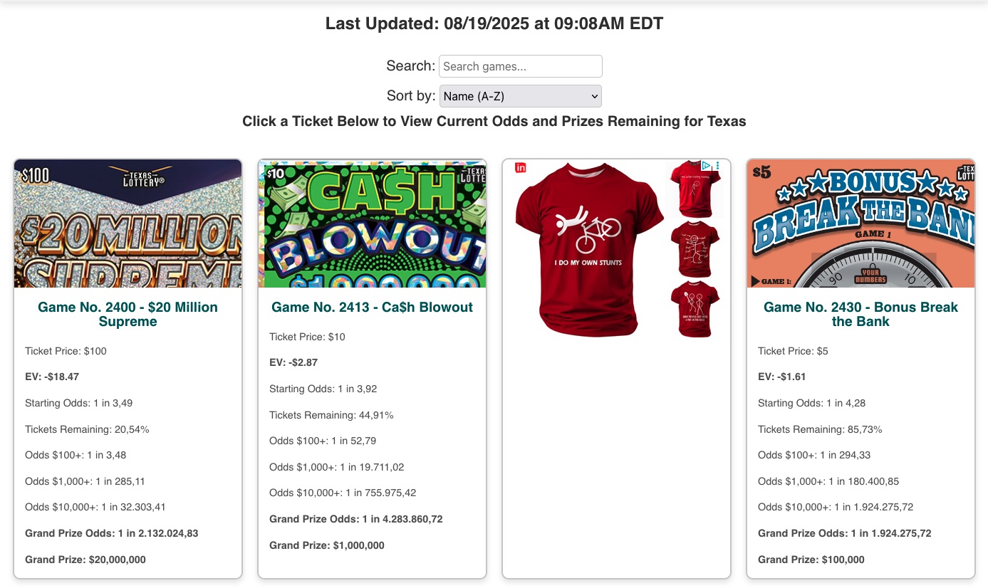 Scratch-Off Hub - Website Hunt