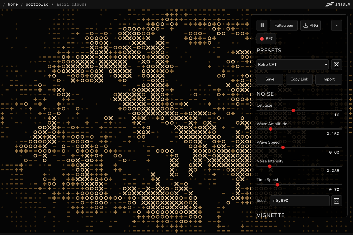 ASCII Clouds - Website Hunt