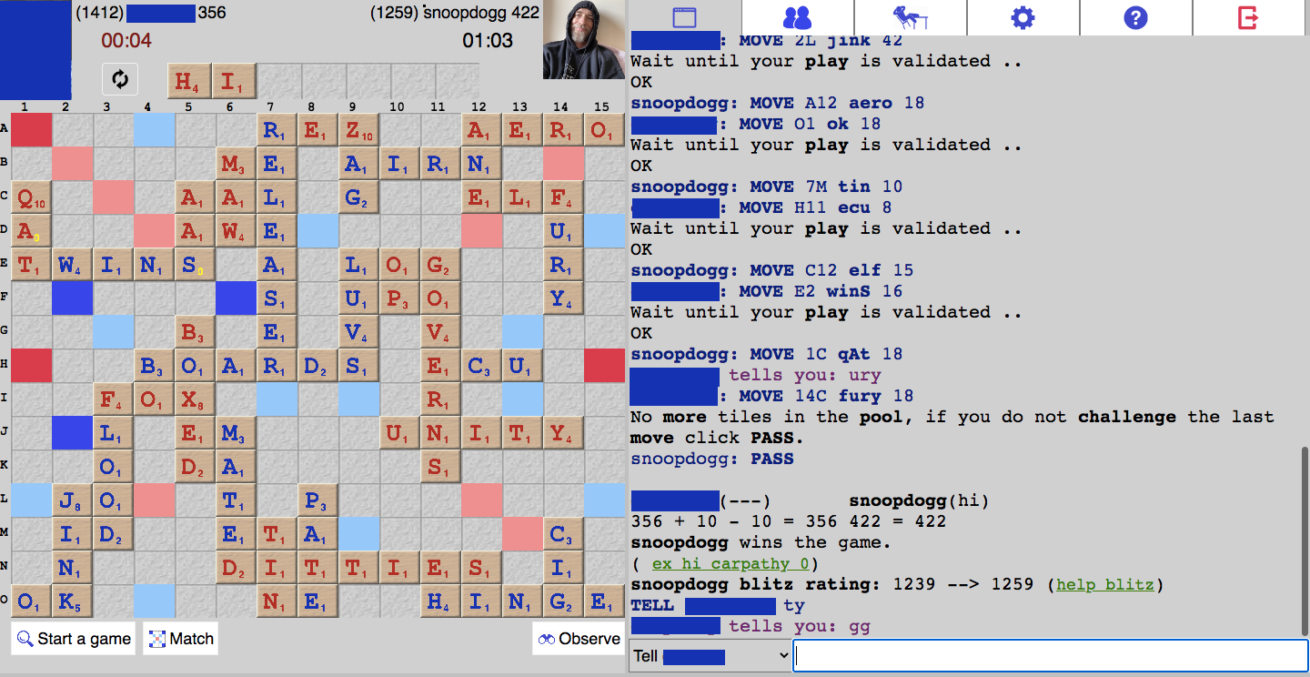 Scrabble, Anonymous - Website Hunt