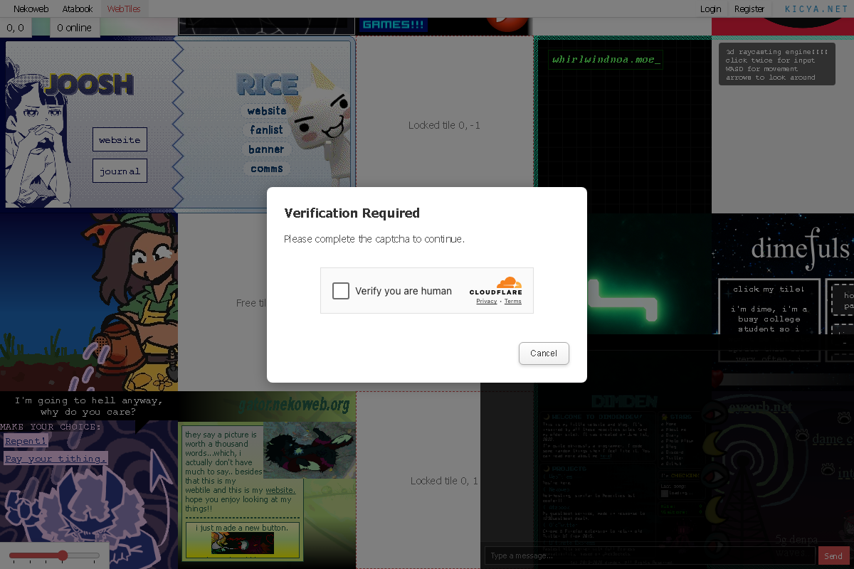 WebTiles - Website Hunt